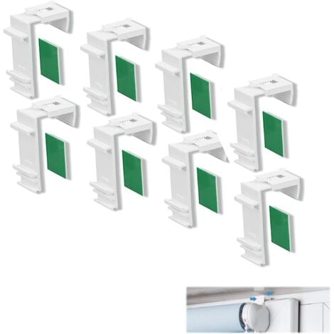 CCYKXA Set of 8 long clamp brackets for fixing and gluing compatible ...