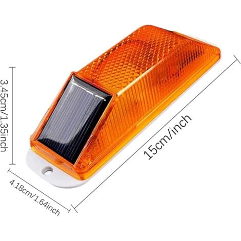 CCYKXA Solar Warning Flash Light - Super Bright Beacon Lamp, Waterproof ...