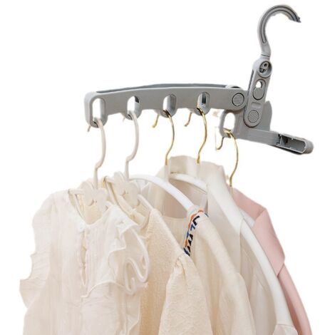 CCYKXA Telescopic Folding Hanger, Space-Saving Clothes Drying Rack ...