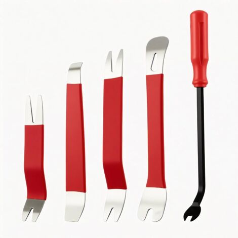 CCYKXA Car Removal Tool Set, 5pcs Metal Trim Wedges + Pry Tool, Auto ...