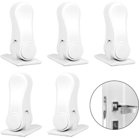 CCYKXA 5 Pcs Baby Child Safety Lock Adhesive Safety Door Handle Lock ...