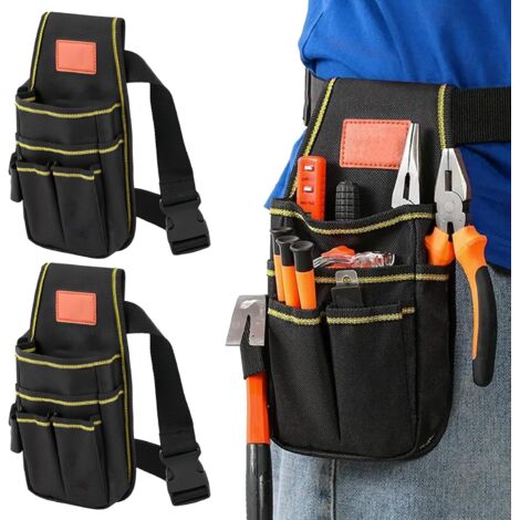 CCYKXA 2 Pack Tool Bag, Multi-Purpose Tool Bag for Men with 14 Pockets ...