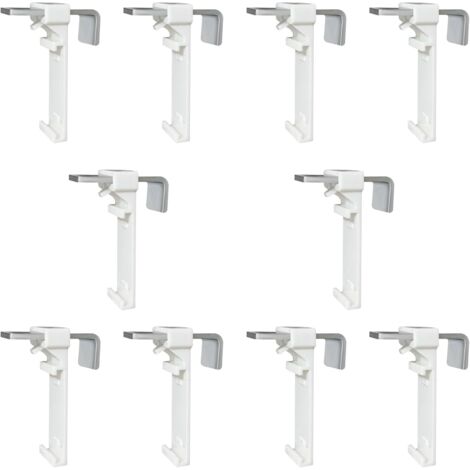 CCYKXA 12pcs Double Roller Blind Clamp Brackets, No Drilling Double ...