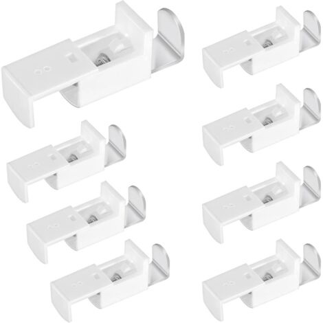 CCYKXA 8 Pack L-Shaped Pleated Blind Brackets, No Drilling White, Day ...