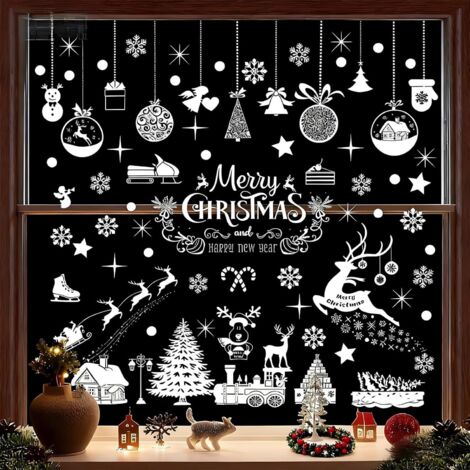 CCYKXA 236 Reusable Christmas Window Stickers, Christmas Window ...