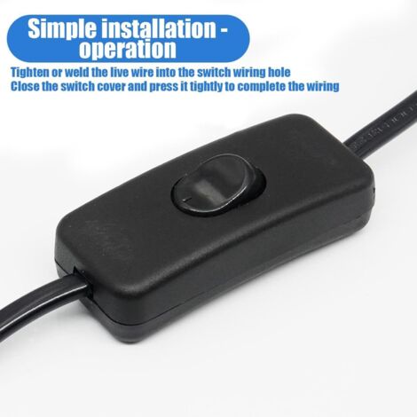 CCYKXA Double Pole Switch, 4 pcs, Inline Switch Replacement, Bedside ...