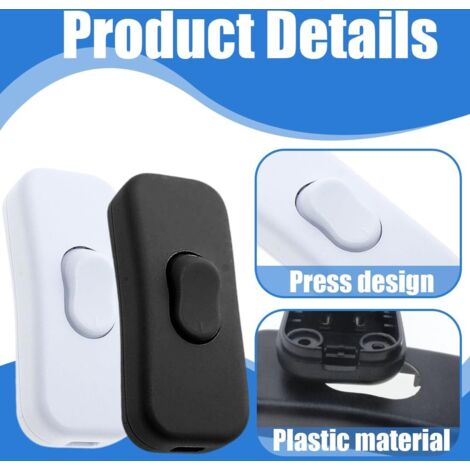 CCYKXA Double Pole Switch, 4 pcs, Inline Switch Replacement, Bedside ...