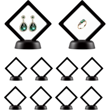 CCYKXA 10 Pieces 3D Floating Display Cases, Dustproof Display Cases ...
