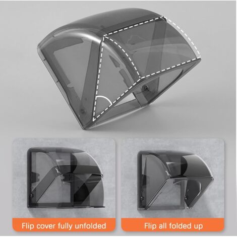 CCYKXA Electric Wall Socket Cover, Type 86 Transparent Black Waterproof ...