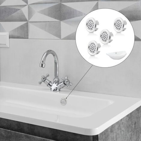 CCYKXA 4-Piece Sink Overflow Ring, Overflow Stopper Ring, Round Hole ...