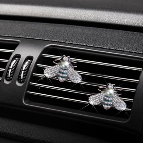 CCYKXA 4-Piece Car Air Vent Clip Oil Diffuser Charms, Shiny Bee Car Air ...