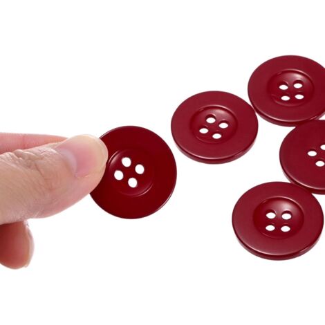 CCYKXA 10pcs 1" (25mm) Round Flat Resin Sewing Buttons with 4 Holes ...