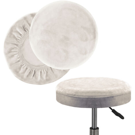CCYKXA Round Stool Cover 30-40cm, 2 Pieces, Black Round Stool Covers ...