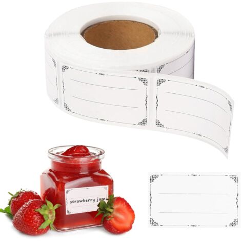 CCYKXA 600 Self-Adhesive Jar Labels, Blank Stickers, Self-Adhesive ...