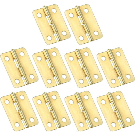CCYKXA Small 24mm End Hinges, 10 Pcs Mini Hinges with Screws for Wooden ...