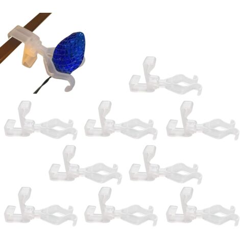CCYKXA 10 Pieces Christmas Clips, String Light Clips, Damage-Free Cord ...