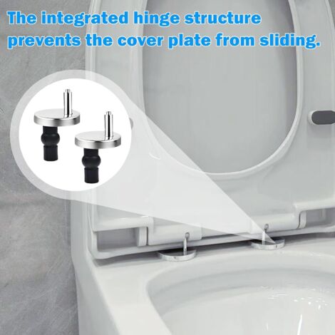 CCYKXA 2pcs Clip-on Toilet Seat Fixing Kit, Toilet Bowl Fixing Kit ...