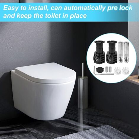 CCYKXA Toilet Bowl Fixing Kit for Wall-Hung Toilets, Including Fixing ...