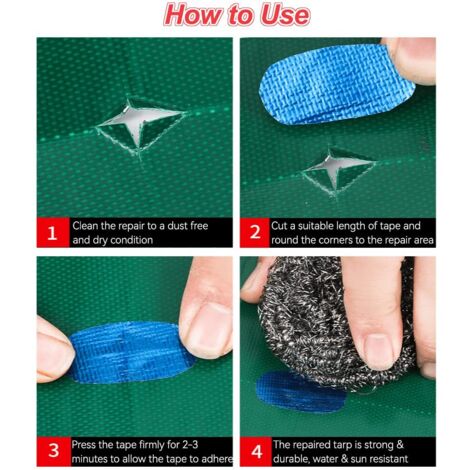 CCYKXA 1 pc Waterproof Adhesive Tarp Repair Tape, 8cm x 5m Awning ...