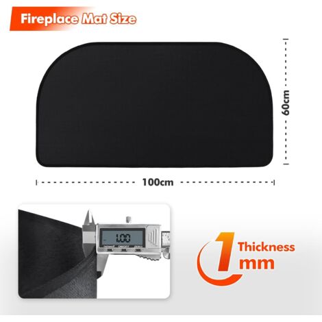 CCYKXA Fireproof fireplace mat, 100 x 60 cm. Fireproof mat, spark ...
