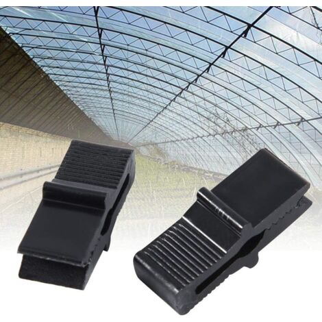 CCYKXA 200 pieces Greenhouse Row Cover Film Fixing Clips, Net Tunnel ...
