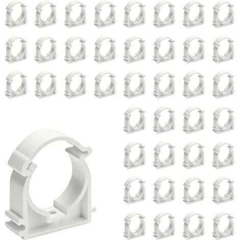 CCYKXA 40 Pieces 16mm Plastic Hose Clamps, Clips for Ø16 Pipes, PVC U ...