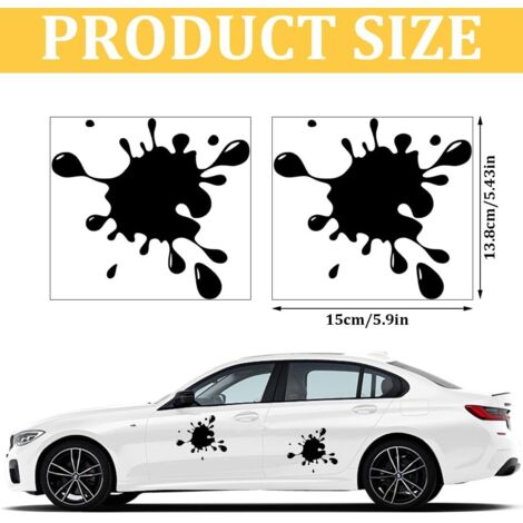 CCYKXA Pieces Splash Spot 3D Car Stickers Funny Spot Decals Door Window ...