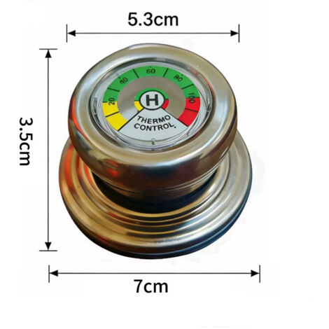 CCYKXA 3-Piece Pot Lid Knobs with Thermometer, Glass Lid Handle, Pot ...
