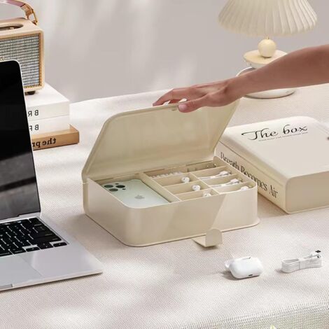 CCYKXA Cable Management Box with Wire Ties and Lid, Electronic ...