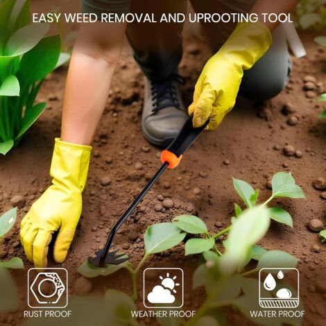 CCYKXA Garden Tools - Weed Puller - Stainless Steel Weeding Rake ...