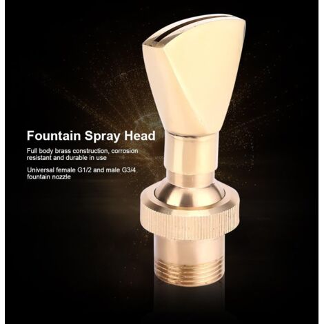 CCYKXA Brass Blower-Shaped Fountain Nozzle Spray Head for Garden ...