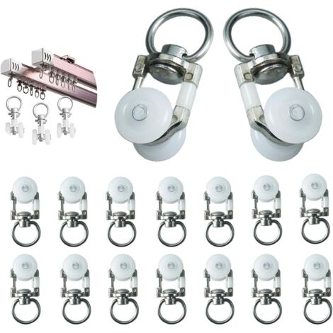 CCYKXA Pack of 30 for Metal Curtains - Compatible with Interior Rails ...