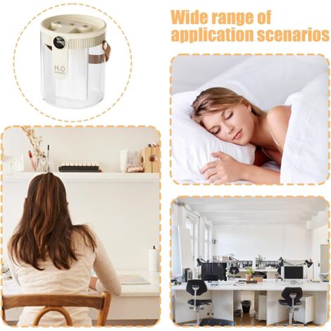 CCYKXA 1.5L Air Humidifier – Cordless Humidifier for Bedroom, Quiet ...