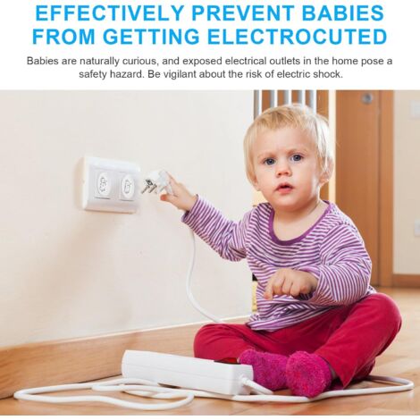 CCYKXA 10-Piece Baby Safety Socket Covers for Universal Outlets ...