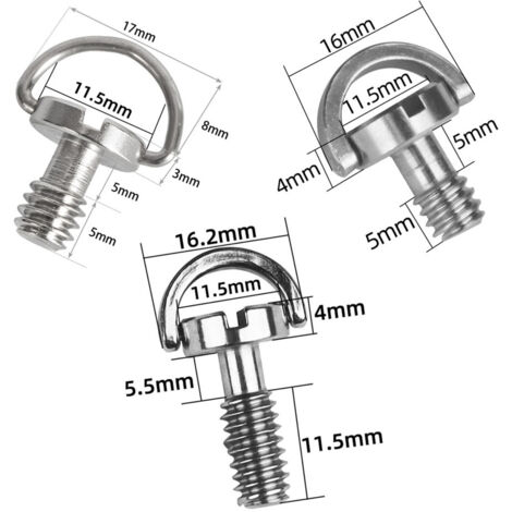 CCYKXA Set of 6 1/4" camera mounting screws, threaded screws with ...