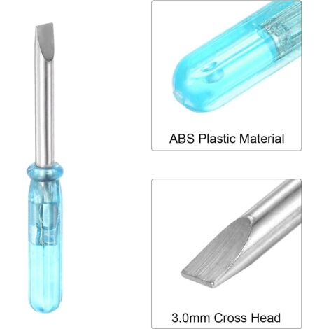 CCYKXA Mini Slotted Screwdriver, 3.0mm Flat Head 45mm Length for Small ...