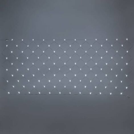 Filet lumineux 2X1 Mètres 120 LED blanc froid prolongeable 31V câble ...
