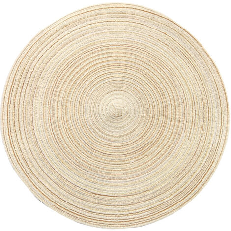 Set de table rond beige 3838cm 1 pièce set de table pailleté adapté ...