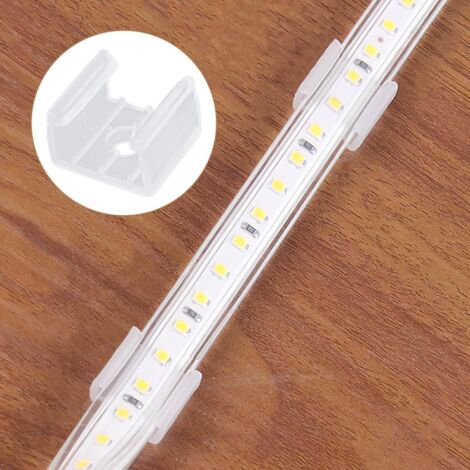 50pcs Clips Câbles, Clips de Montage pour Bande Lumineuse LED Néon ...