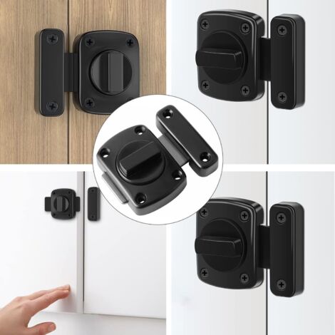 Loquet de sécurité pivotant pour porte de salle de bain, armoire ...