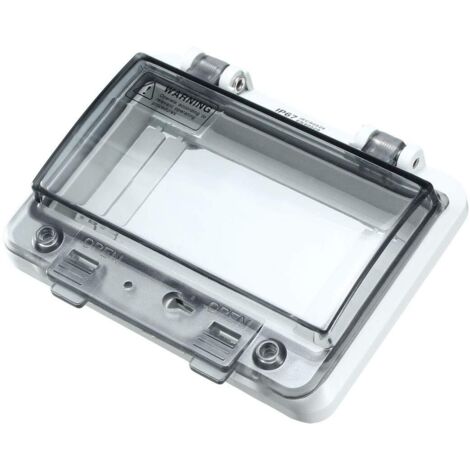 Boîtier de protection transparent pour disjoncteur mural intérieur 5 voies