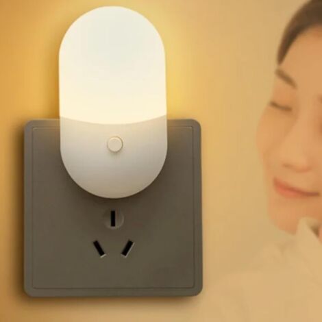 Veilleuse LED – Prise murale, veilleuse compacte Lampe de nuit à ...