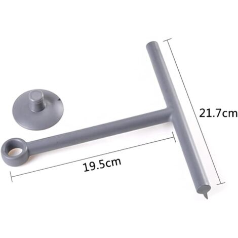 Raclette de douche/nettoyant pour vitres avec support en silicone ...