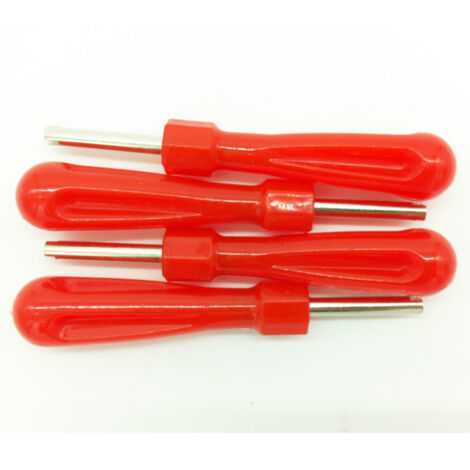 Clé à obus de valve (rouge, 9,5 cm de long), 2 clés à valve, clé à ...