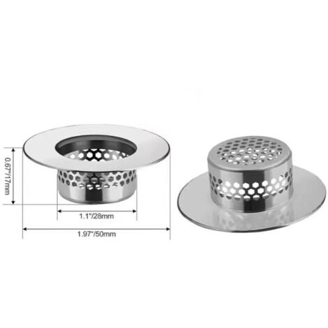 Ahlsen Lot de 3 crépines d'évier en Acier Inoxydable, crépine de ...