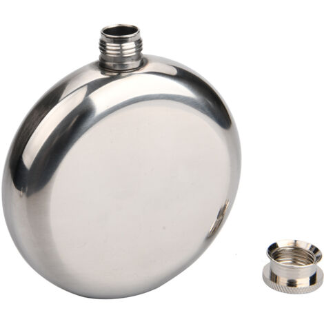 Bouteille d'alcool Ronde, 5 oz/140ml Flasque en Acier Inoxydable ...