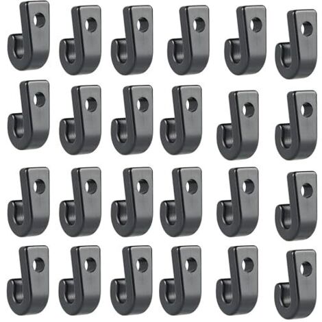 SHINING HOUSE 50 pcs Kayak J Crochet Noir Durable En Plastique Kayak ...