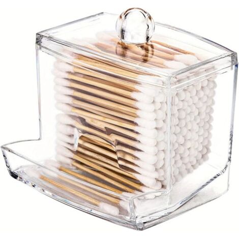 Boite Coton Tige, Distributeur de Coton, Boite Salle de Bain, Acrylique ...