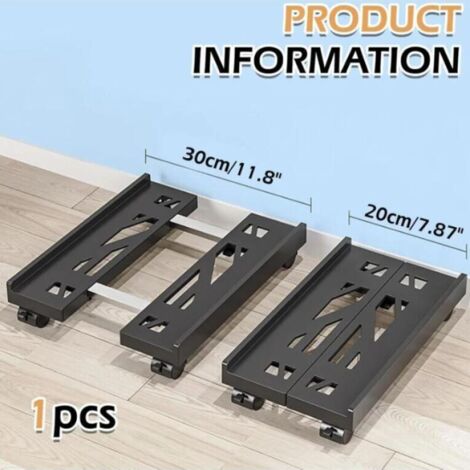 Support PC sous Bureau: Support D'unité Centrale Mobile avec Roues ...