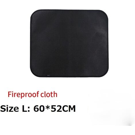 60x52cm Tapis de Protection de Sol Tapis Cheminée, Tapis De Gril de ...